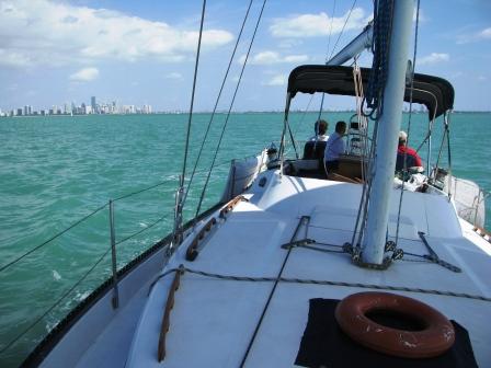 Sail Boat Charter in Miami_view on Downtown | Private Sailboat Charter ...